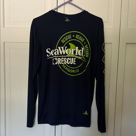 Seaworld | Shirts | Seaworld Small Dark Blue Long Sleeve Shirt | Poshmark